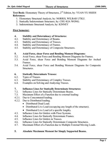 SOLUTION Theory Of Structures With Examples Studypool
