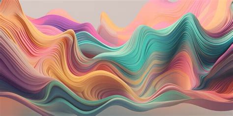 Premium Photo Whispering Pastels Serene Abstract Wallpaper Design