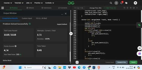 manisha maurya on linkedin 🚀 day 20 of 21 merging two binary search