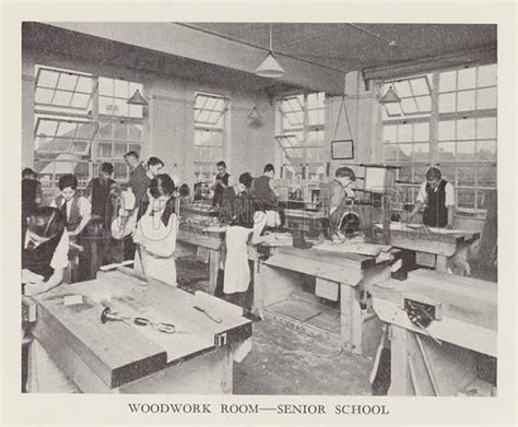 Woodwork Room Senior School Stock Image Look And Learn