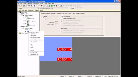 Loytec L Visl Web Configurator How To Create Different Actions V008