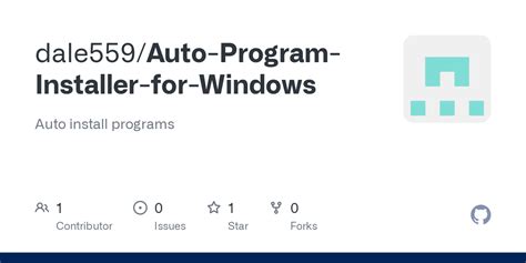 Github Dale559auto Program Installer For Windows Auto Install Programs