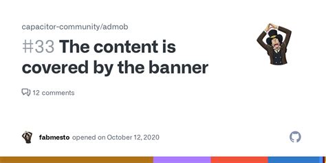 The Content Is Covered By The Banner Issue Capacitor Community Admob GitHub
