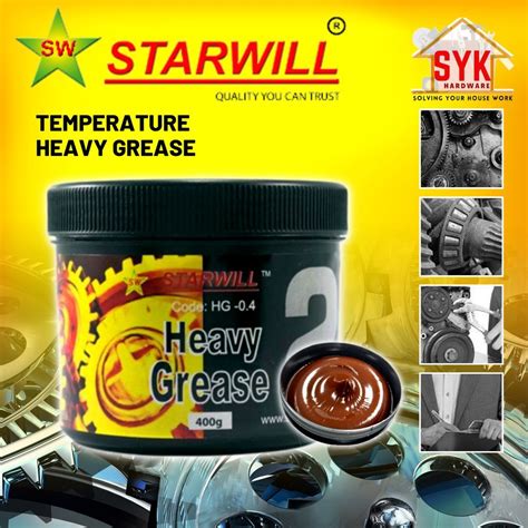 Syk Starwill Temperature Heavy Grease Minyak Grease 400g Shopee