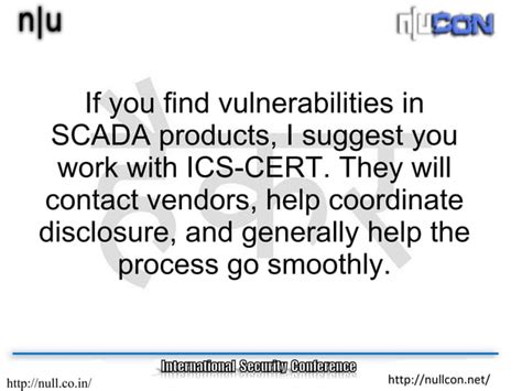 Nullcon 2011 Exploiting Scada Systems Ppt