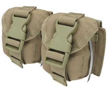 Condor Tactical Double Molle Frag Grenade Pouch Tan