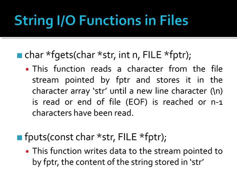 Presentation Of File Handling In C Language PPTX