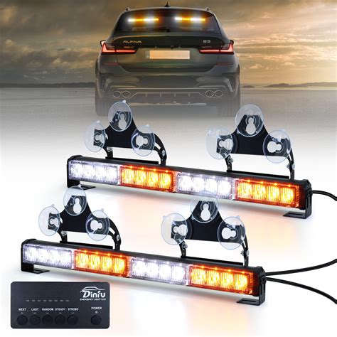 Dinfu Emergency Dash Strobe Stf9 Lights For Trucks 2 X 16 8 Inch 36