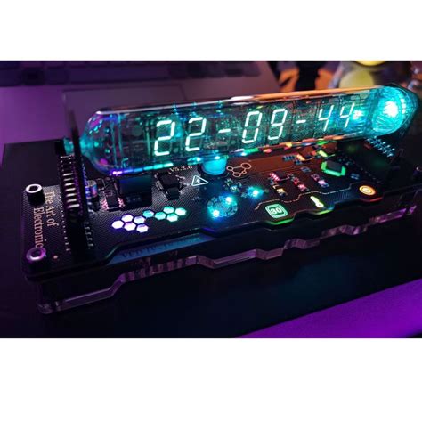 Iv18 Cyberpunk Fluorescent Tube Clock Nixie Tube Clock Without Dust