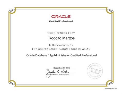 Pdf 11056930 Existing Ocp Certificate Enhancement Ocp Legacy · Oracle Database 11g