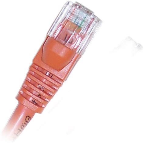 Buy Acl 5 Feet Rj45 Snaglessmolded Boot Orange Cat5e Crossover