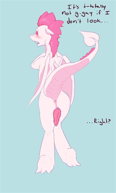 Rule 34 Anus Ass Blue Background Blush Dialog Dragon English Text