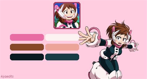 Kiyas Edits Bnha Color Palettes [team Ryukyu Edition] 🌌🐸🌀