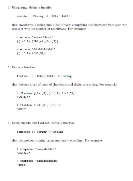 Solved Compression 1 Define A Function Chomp String