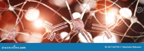 Antibodies In The Form Of An Abstract Beautiful 3d Background Stock