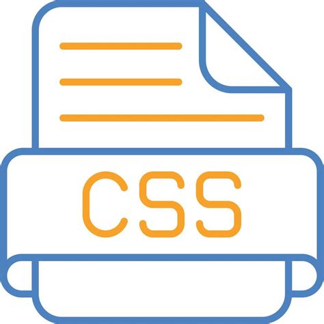 css icono de línea azul y naranja Vector en Vecteezy