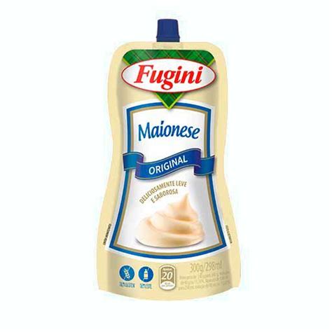 Maionese Fugini Tradicional Sache Com Bico 300gr Embalagem 1x300 Gr