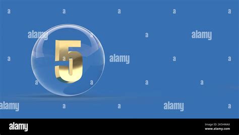 Number 5 Blue