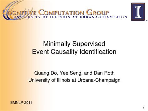 PPT Minimally Supervised Event Causality Identification PowerPoint Presentation ID