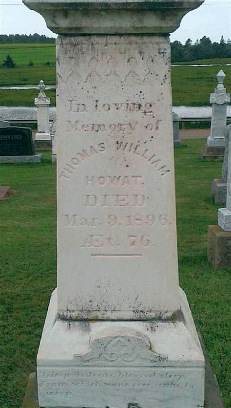 Thomas William Howatt 1820 1896 Find A Grave Memorial