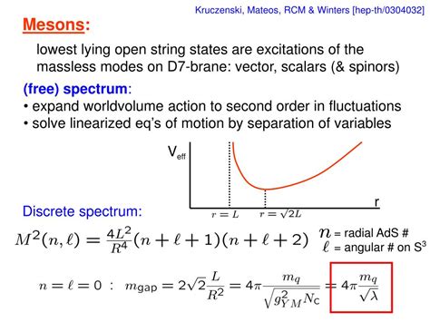Ppt Spectral Functions For Holographic Mesons Powerpoint Presentation