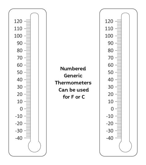 Blank Thermometer 10 Free Pdf Printables Printablee Goal