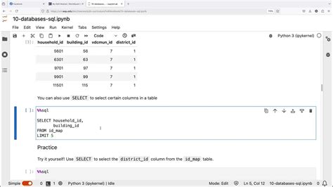 10 Databases Sql Ipython Sql Connecting To A Database Sqlite Youtube