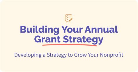 Developing An Annual Grant Strategy That Wins Instrumentl