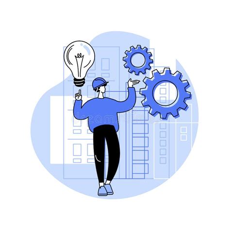 Building Information Modeling Abstract Concept Vector Illustration Stock Vector Illustration