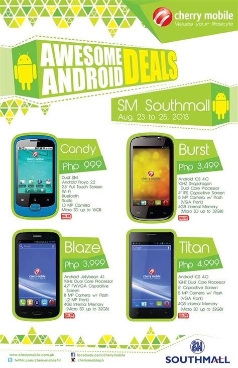 Cherry Mobile Awesome Android Deals Goes To Sm Southmall Features