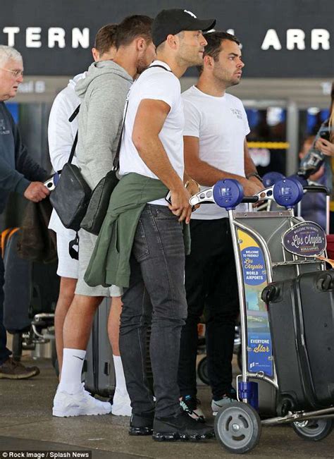 Mark Wright Arrives For His Brother Joshs Stateside Stag Party Daily Mail Online