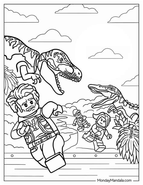 Printable Jurassic World Coloring Pages 2025