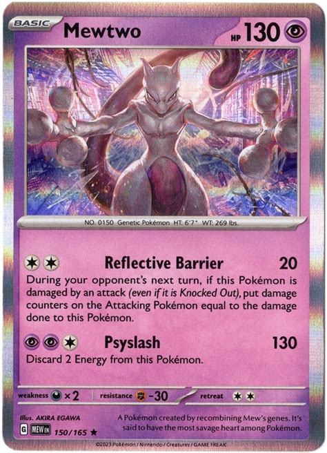 Pokemon Mewtwo 150165 Scarlet And Violet 151 English