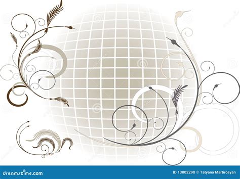 Volume Grid With Graphic Pattern Stock Vector Illustration Of Decoration Abstract 13002290