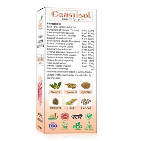 Constisol Constipation Syrup Packaging Size 200ml At ₹ 210 Bottle In Mohali