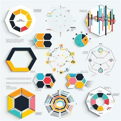 A Collage Of Different Shapes And Shapes Premium Ai Generated Vector
