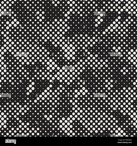 Modern Stylish Halftone Texture Endless Abstract Background With Random Size Circles Vector