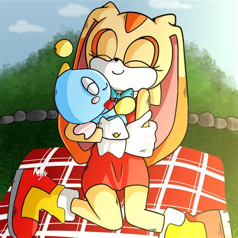 Cream The Rabbit And Cheese The Chao Fanart By Rubydrawsafy On Deviantart