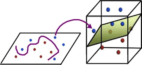 Transformation Of Data Into A Higher Dimension With The Kernel Function