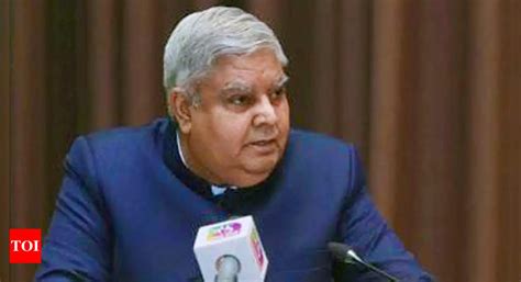 Vice President Jagdeep Dhankar In Jaipur Today Jaipur News The Times Of India