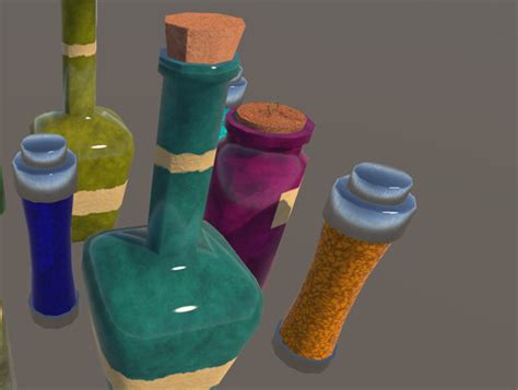 Procedural Potions 3d 소품 Unity Asset Store