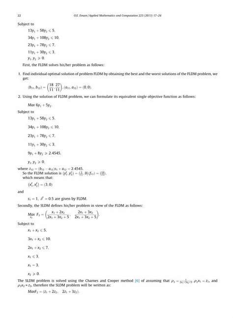 Pdf Interactive Approach To Bi Level Integer Multi Objective