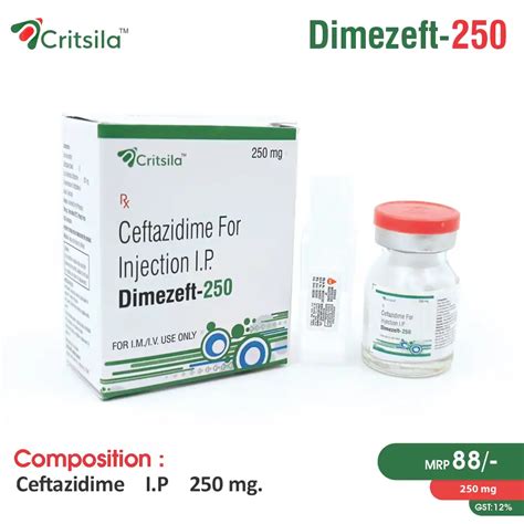 Ceftazidime 250mg Injection Ceftazidime 250mg Cafoli Lifecare Private Limited