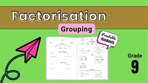 Grade 9 Factorisation Practice Part 4 Youtube