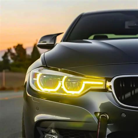 2012 2019 Bmw 3 Series F30 Csl Style Yellow Drl Led Headlights