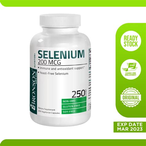 Jual Bronson Vitamin Suplemen Diet Nutrisi Imun Selenium 200 Mcg 250