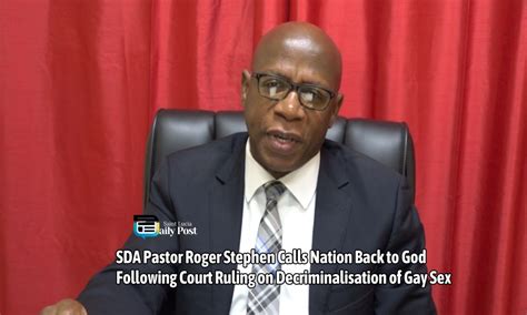 Sda Leader Calls Nation Back To God Following Court Ruling On