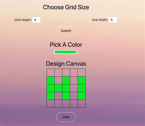 Udacity Pixel Art Maker Jess Plus Life Javascript