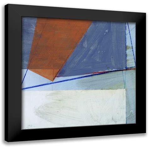 Bellissimo Art 15x15 Black Modern Framed Museum Art Print Titled