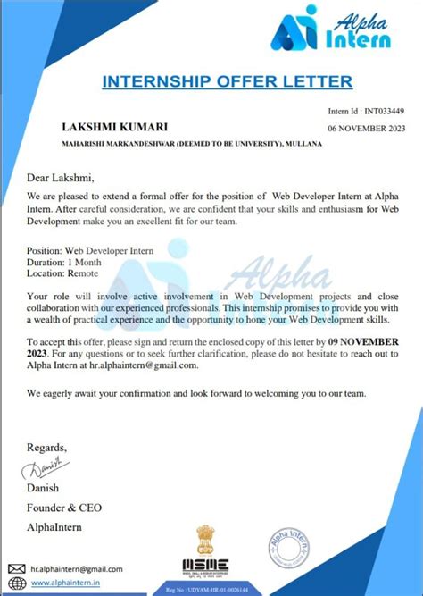 Lakshmi Kumari On Linkedin Alphainternship Newbeginnings